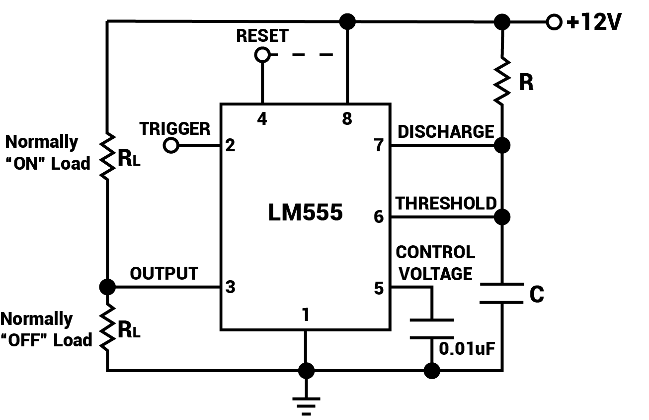 Adjustable 555 Timer Relay Switch | Monostable Multivibrator Circuit ...