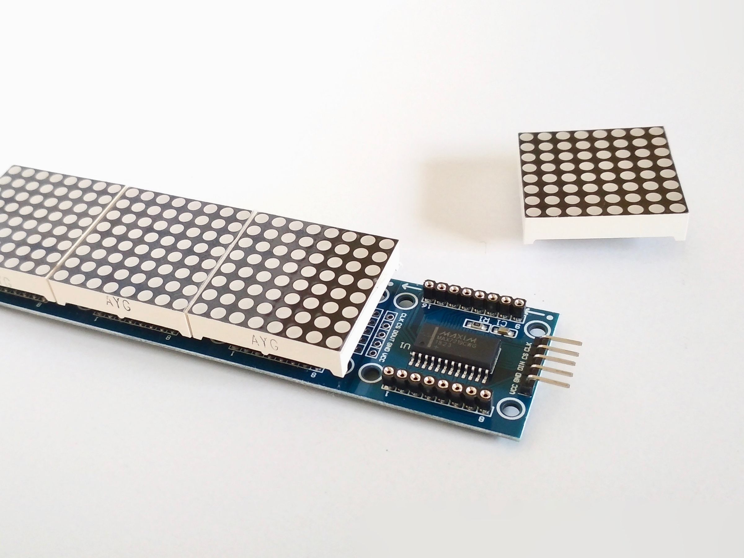 IoT Smart Clock Dot Matrix Use Wemos ESP8266 - ESP Matrix : 12 Steps ...