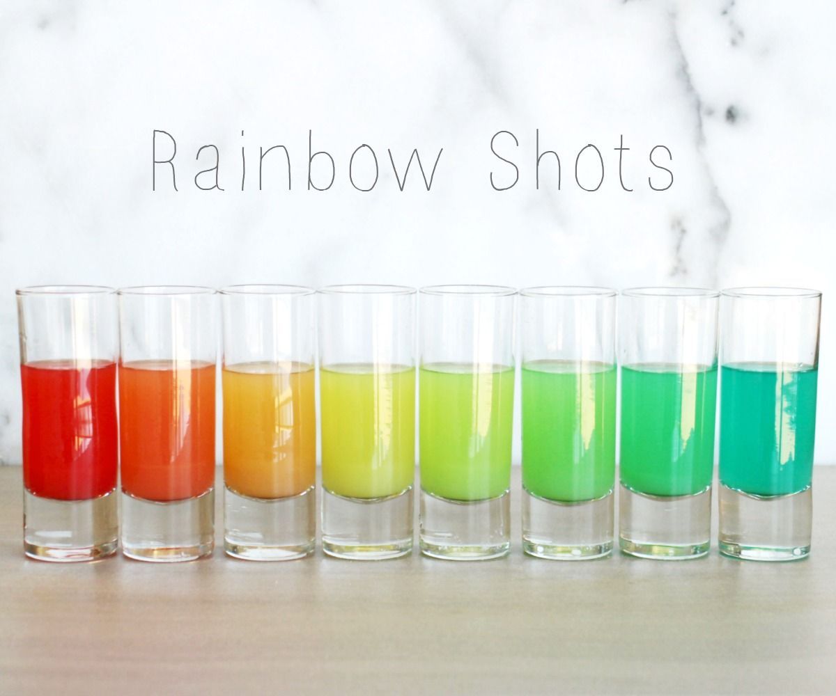 Colorful Alcohol Shots