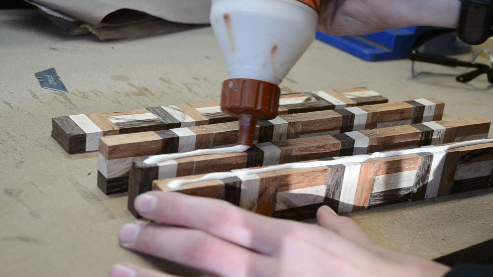 Handcrafted 100-piece Segmented Cutting Board! : 13 Steps (with ...