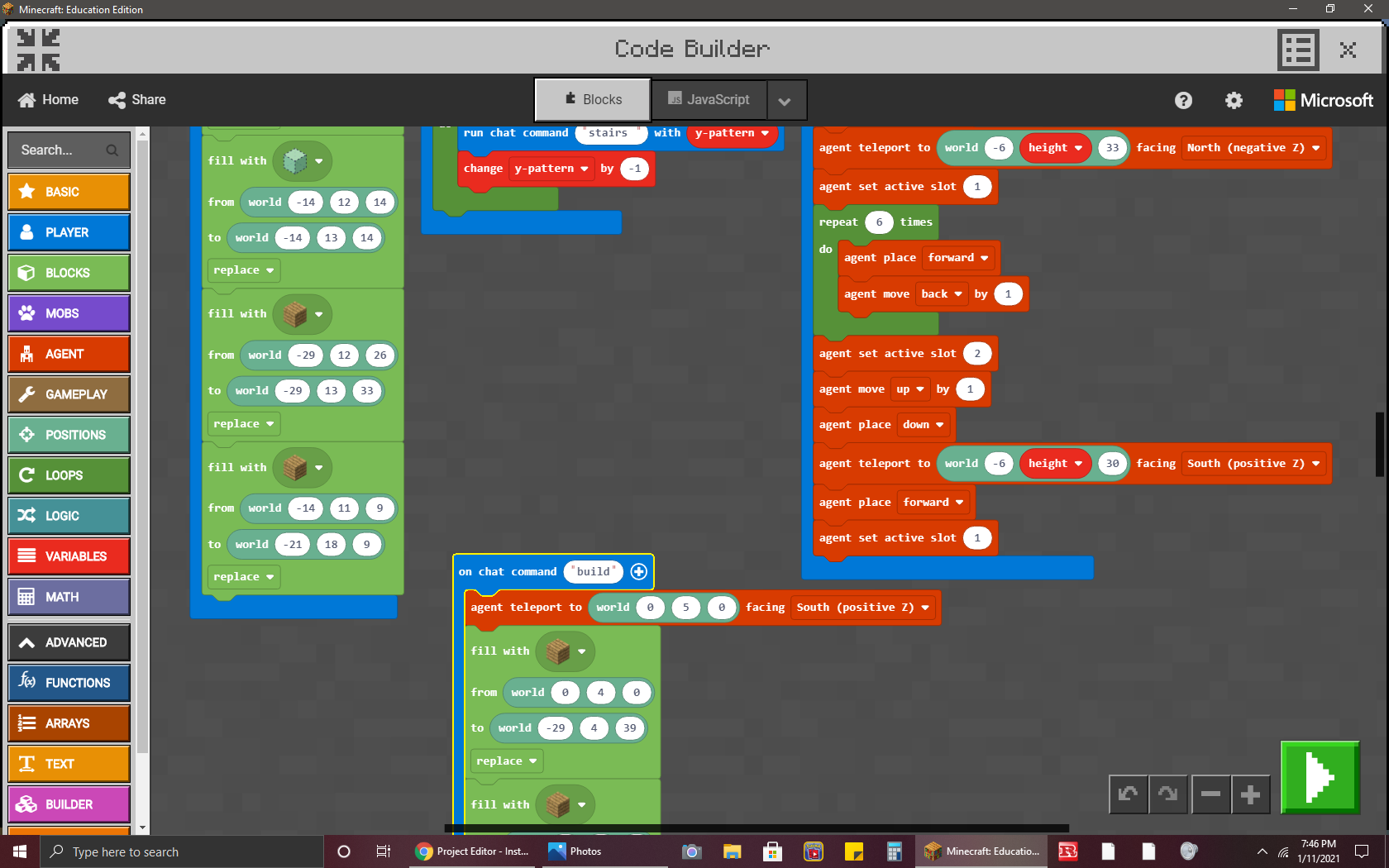 Coding a Mansion in Minecraft Education Edition : 3 Steps - Instructables