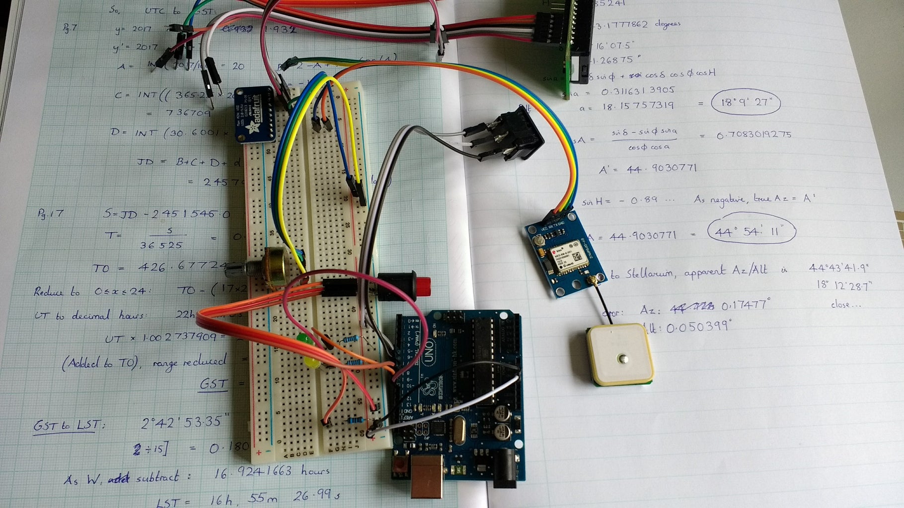 Arduino Star Finder For Telescopes 11 Steps With Pictures Instructables