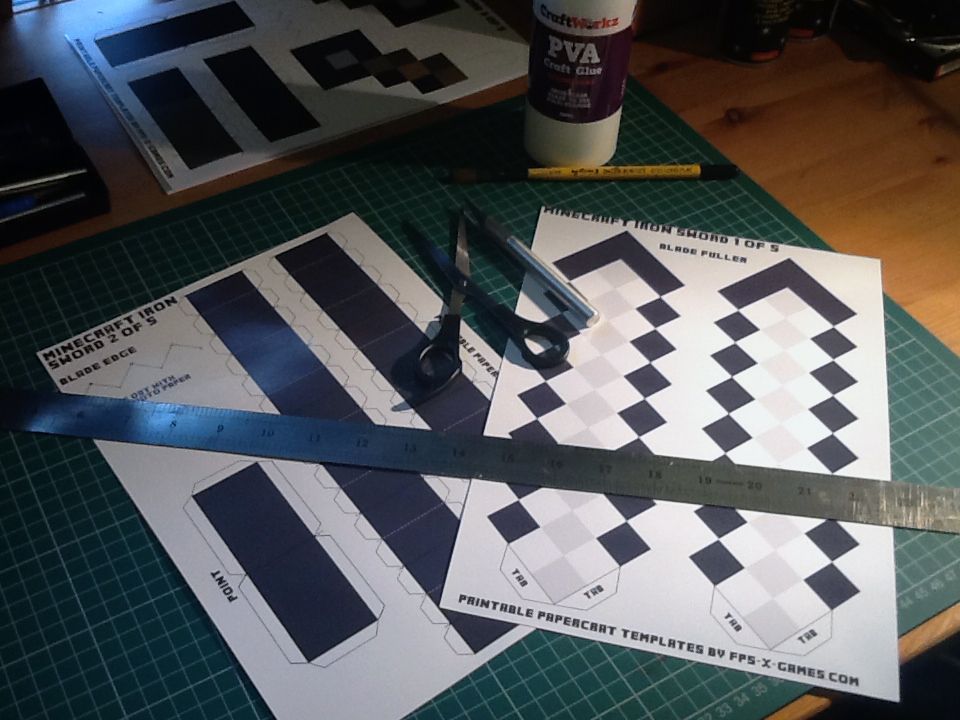 3d Paper Sword Template