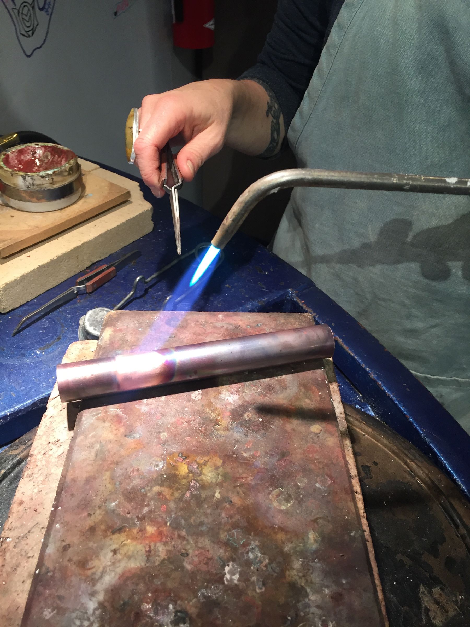 Forged Repurposed Copper Pipe Cuff : 6 Steps (with Pictures ...