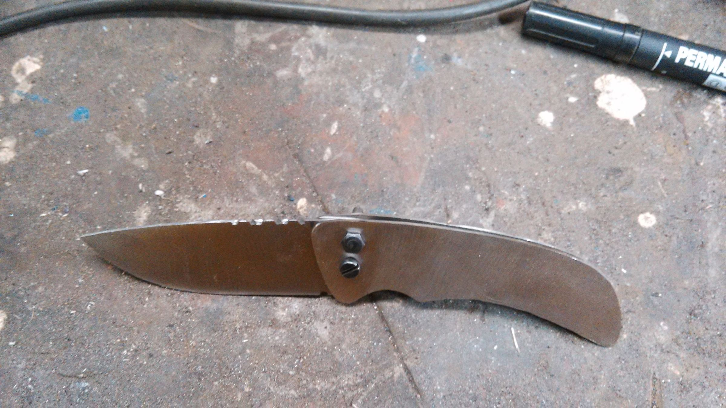 DIY Folding Knife With Button Lock : 11 Steps (with Pictures ...