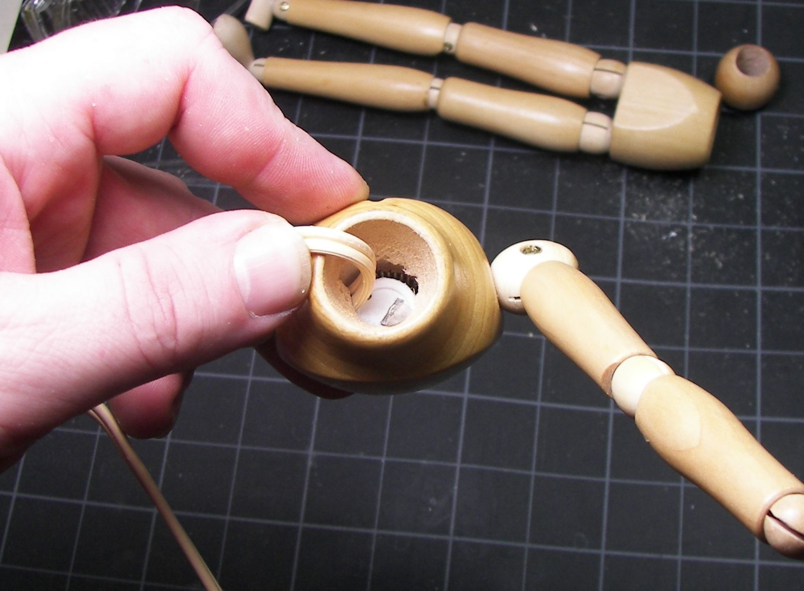 Wood Manikin Figure Lamp With IPad - a DIY Tutorial : 10 Steps (with ...