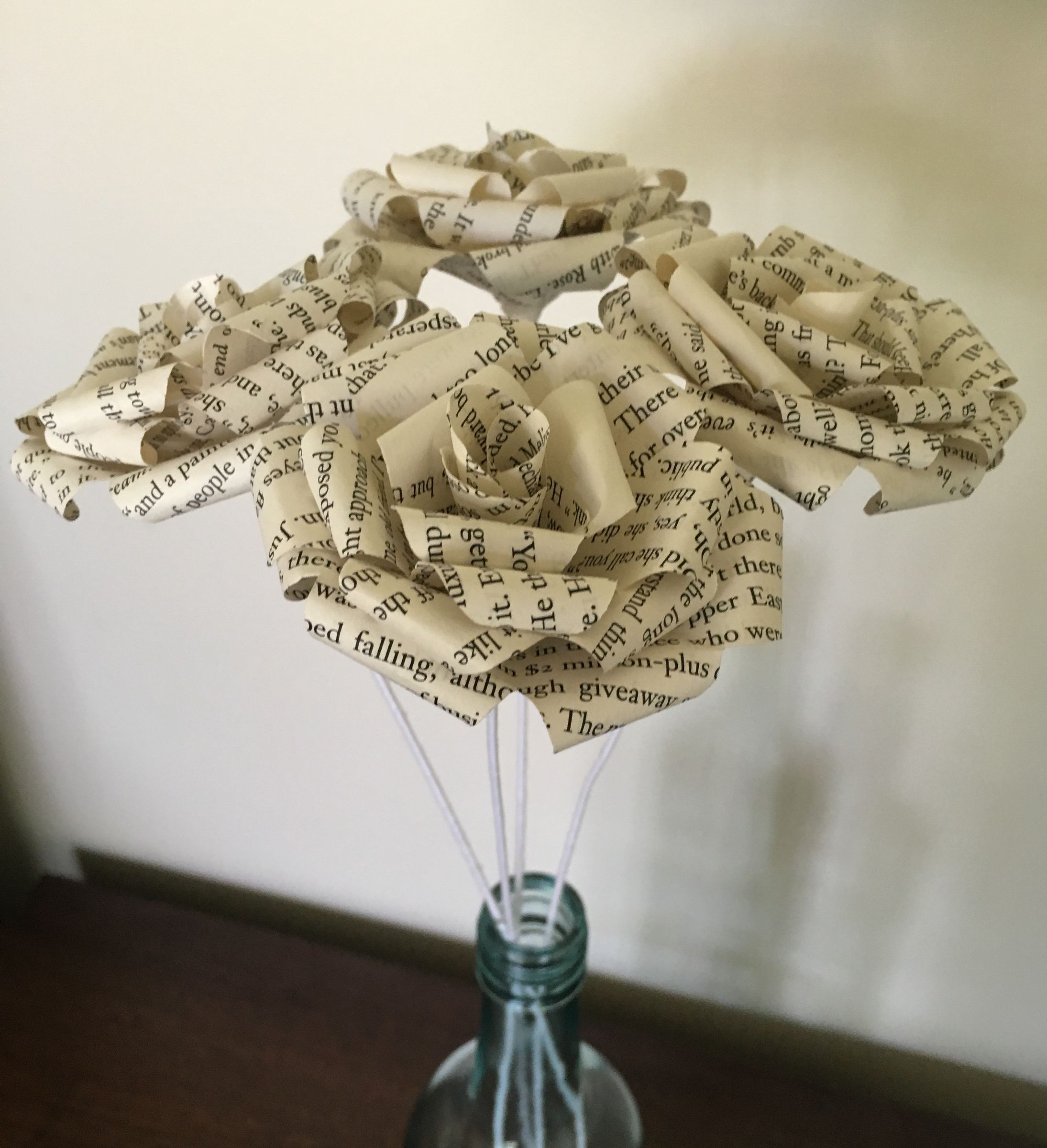 Book Page Roses : 5 Steps (with Pictures) - Instructables