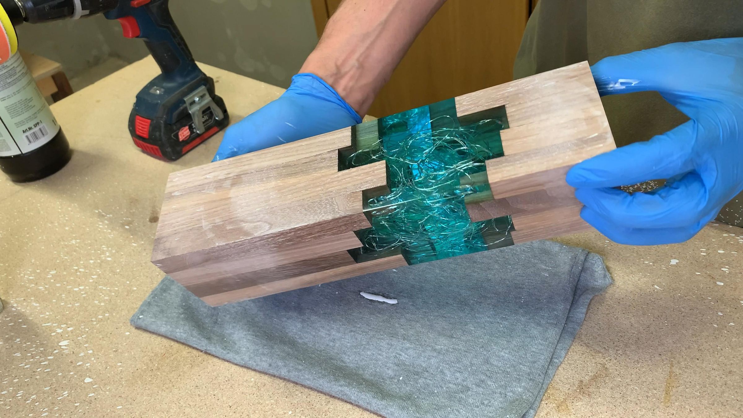 Epoxy Resin and Walnut LED Night Lamp : 18 Steps (with Pictures ...