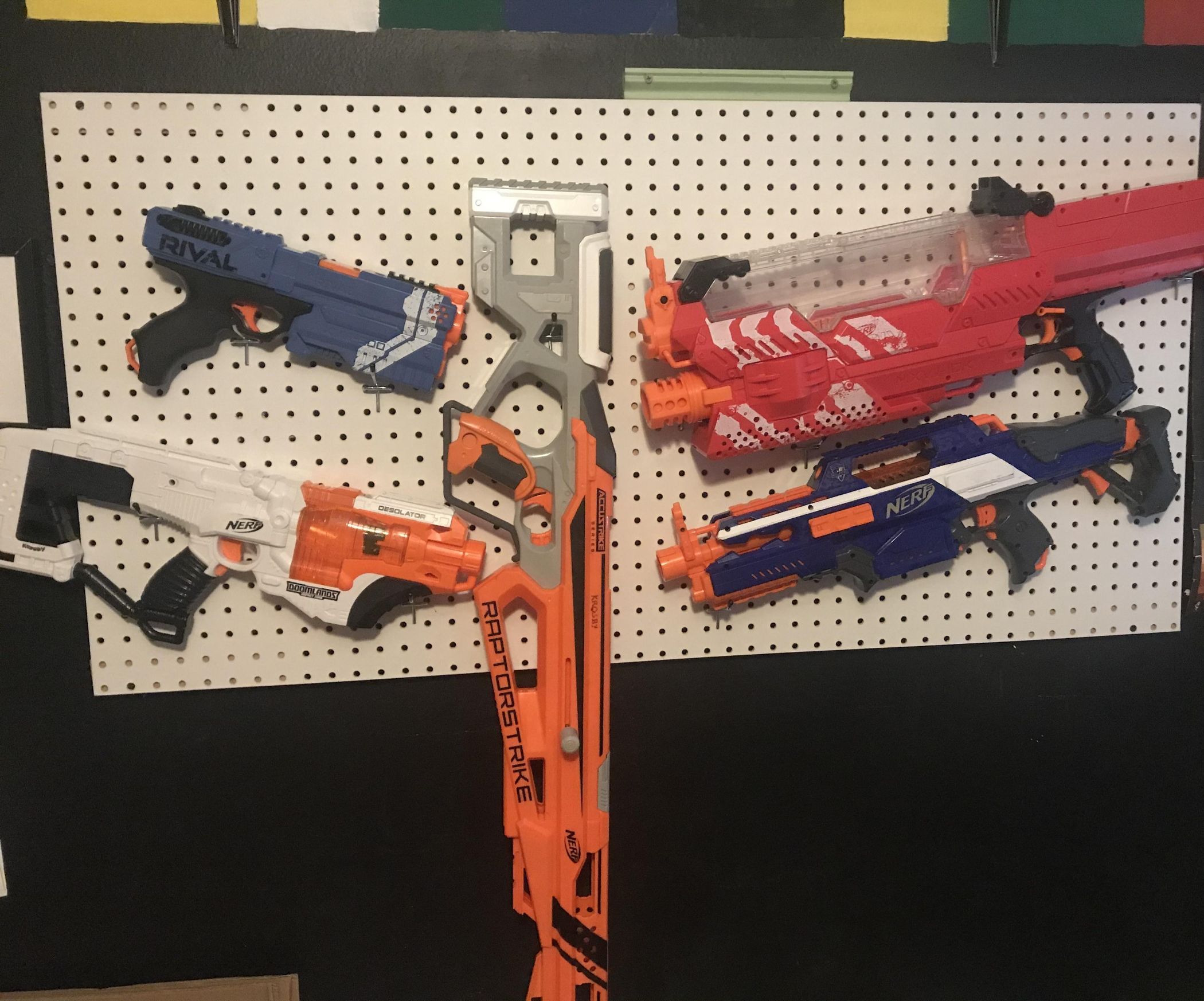 Quick and Easy Nerf Blaster Rack : 3 Steps - Instructables
