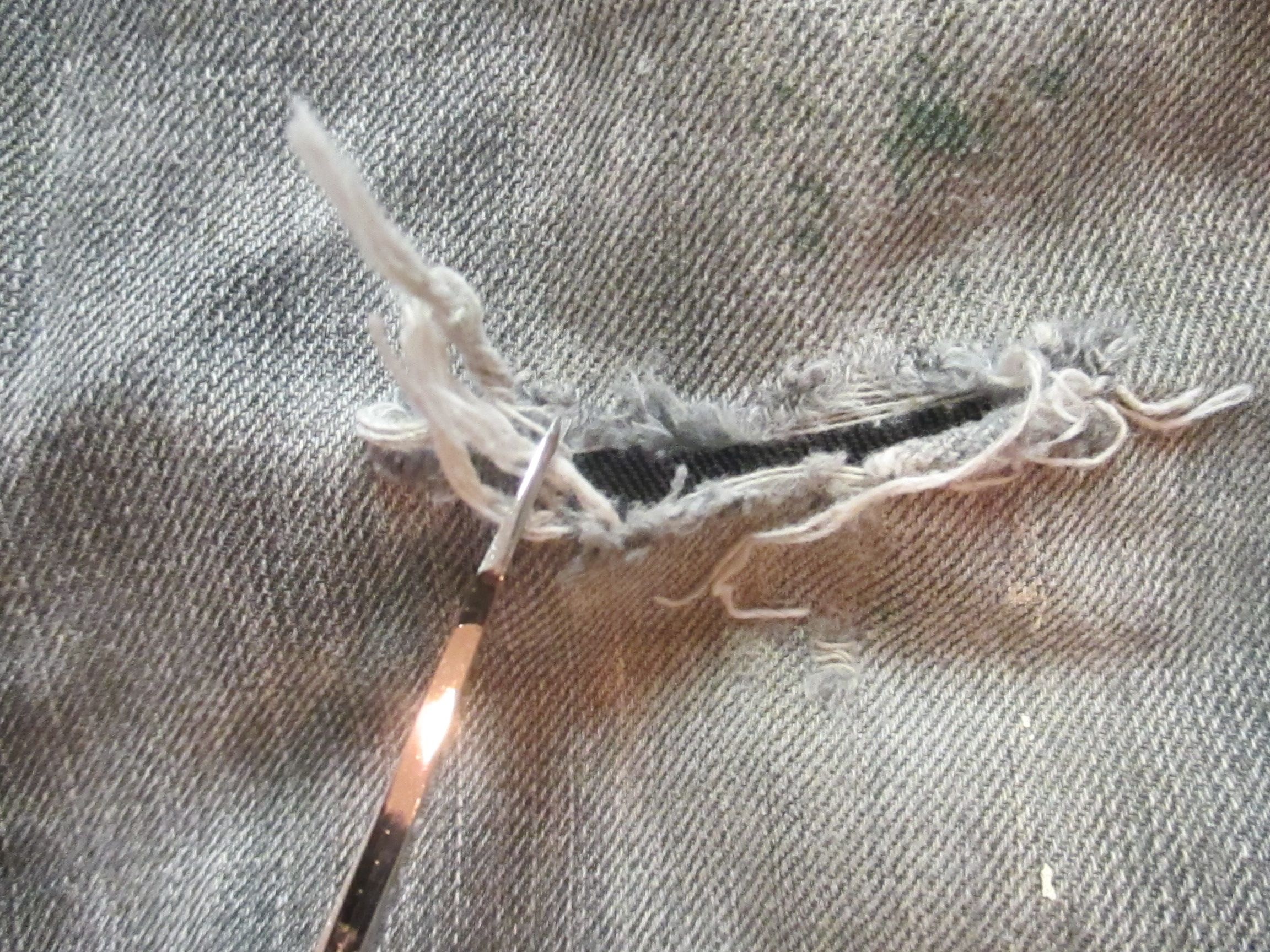 Sewing a Patch in Hard-to-reach Places : 5 Steps (with Pictures ...