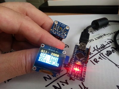 128x64 Yellow/Blue OLED for Arduino Nano, With TSL2591 : 3 Steps - Instructables