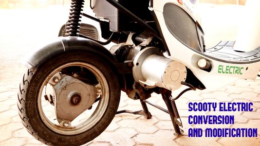 Diy Electric Scooter Petrol to Electric Conversion and Modification : 8 ...