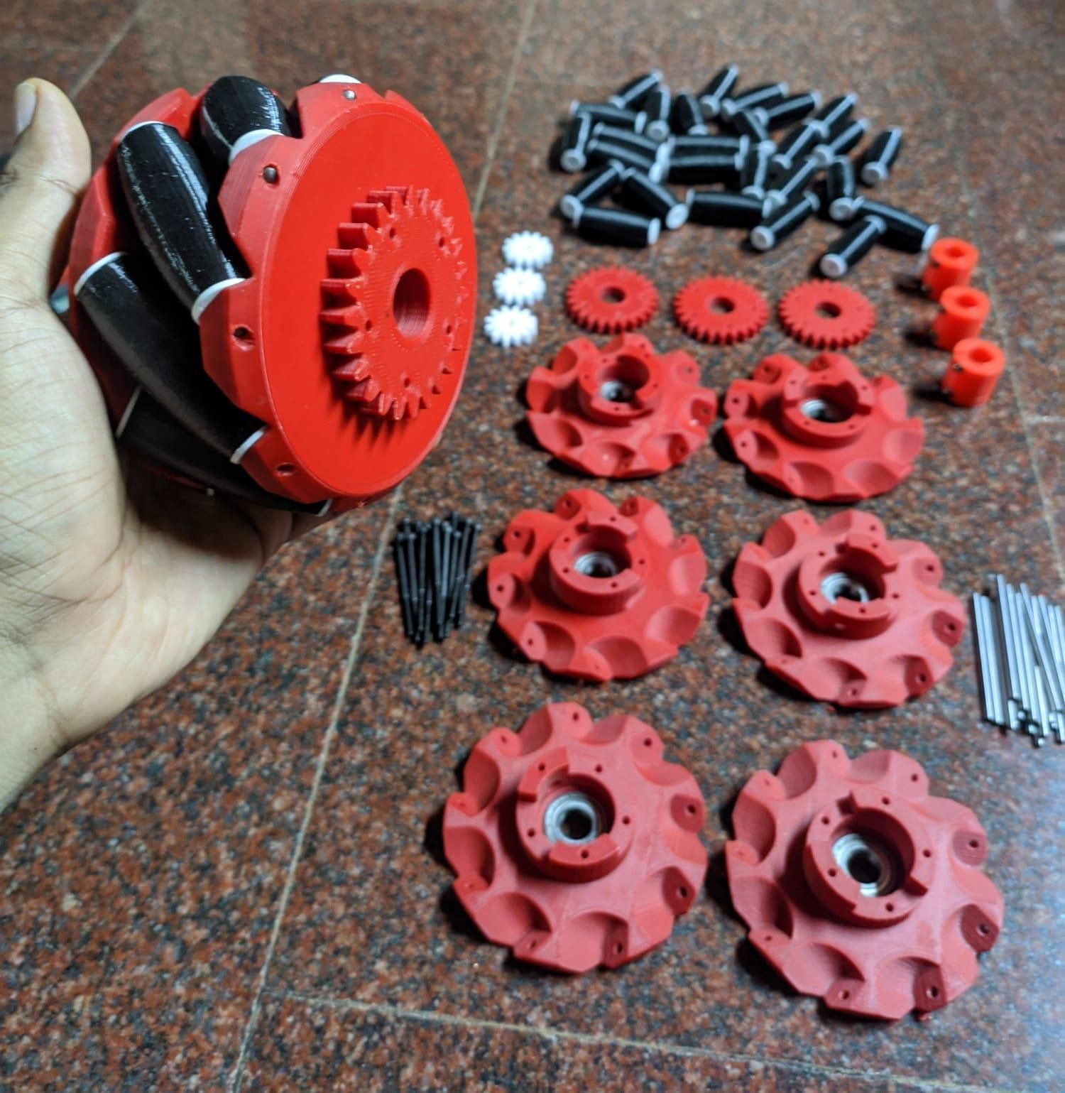 3D Printed Mecanum Wheeled Robot- Part 1 : 3 Steps - Instructables