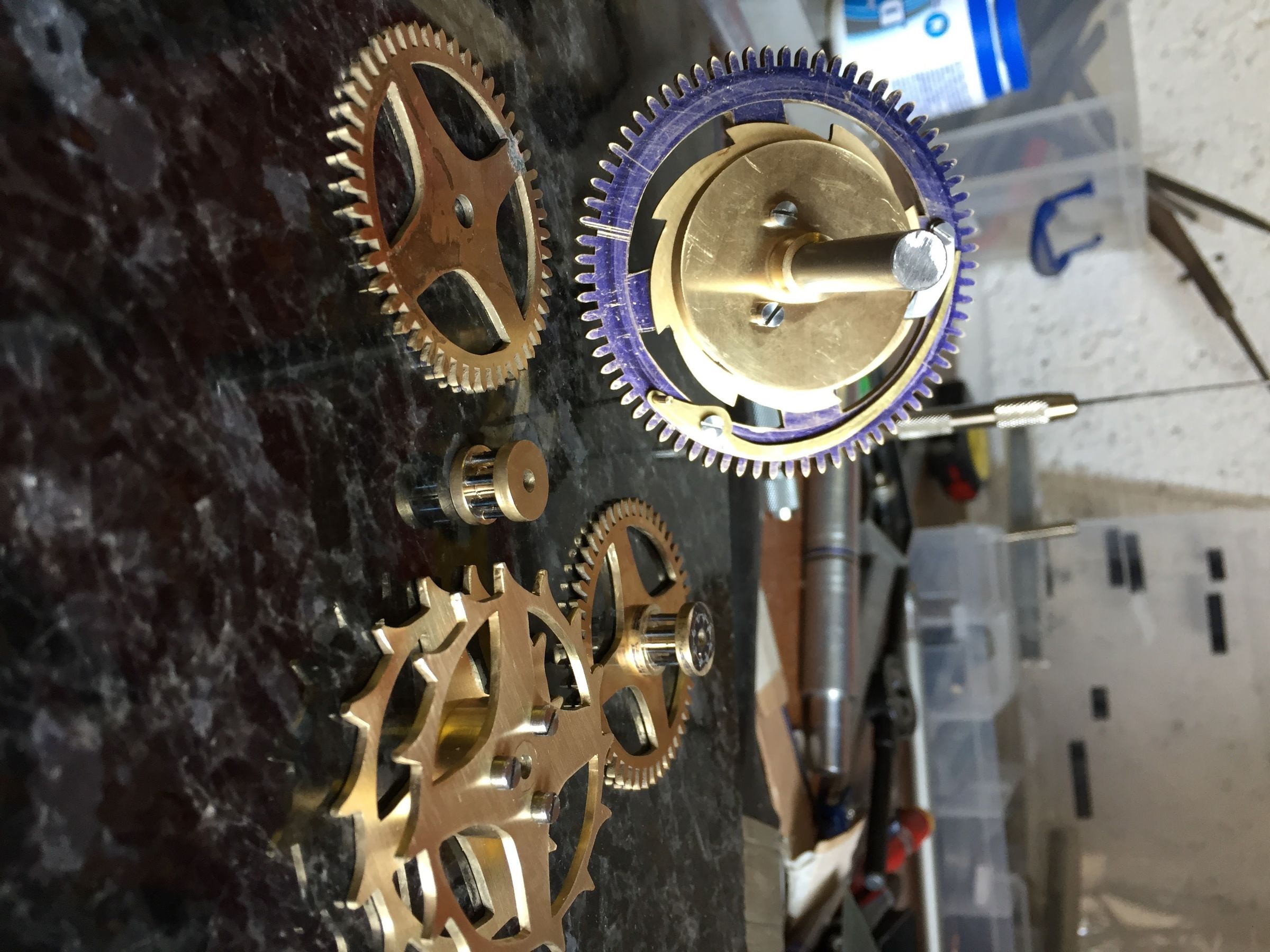 Making a Wall Hanging Brass Mechanical Alarm Clock in the Home Machine ...