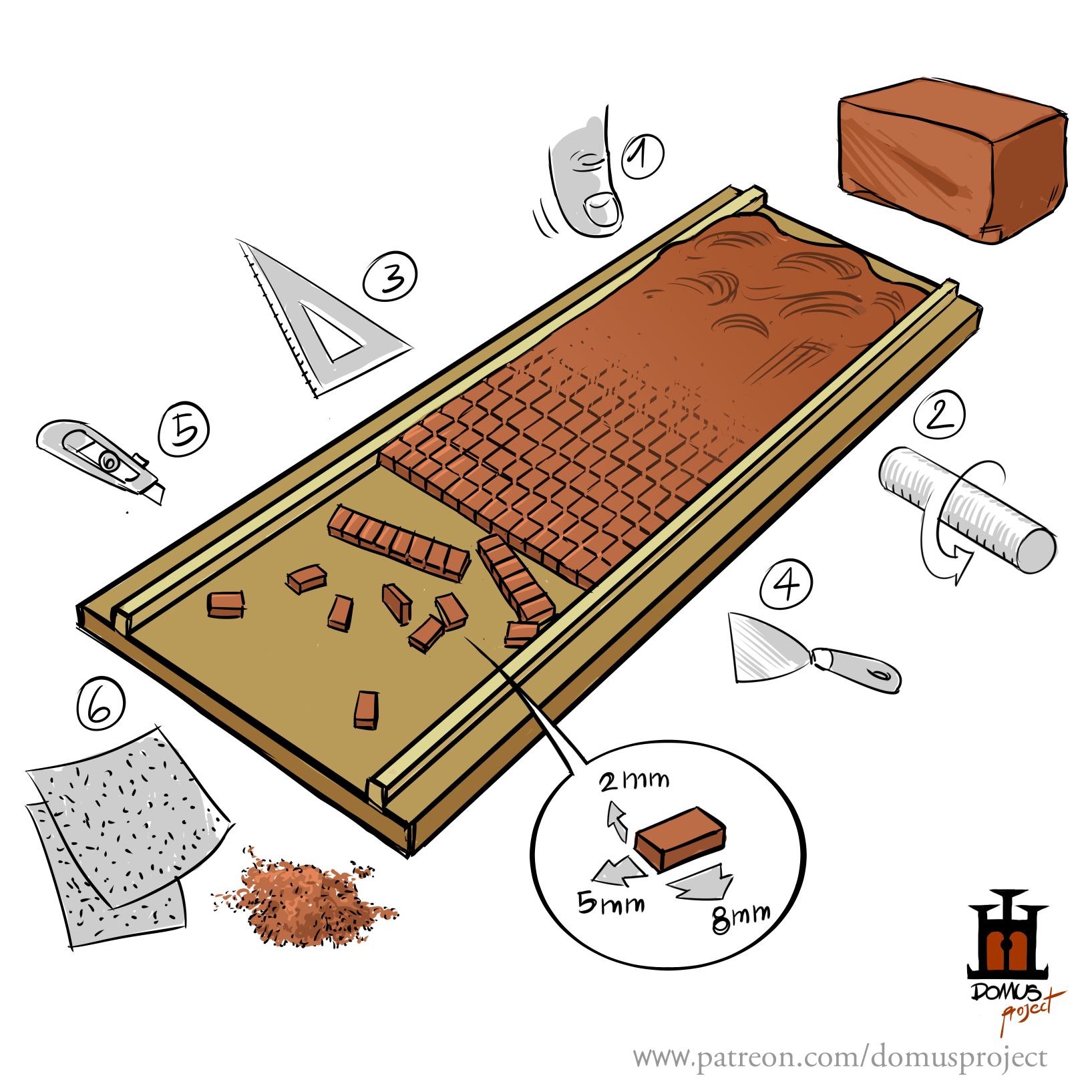 How to Make Miniature Bricks With Das Clay : 8 Steps - Instructables