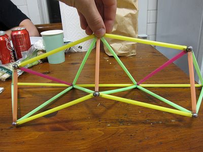 Custom Low-Cost Magnetic Model Construction Kit From Drinking Straws ...