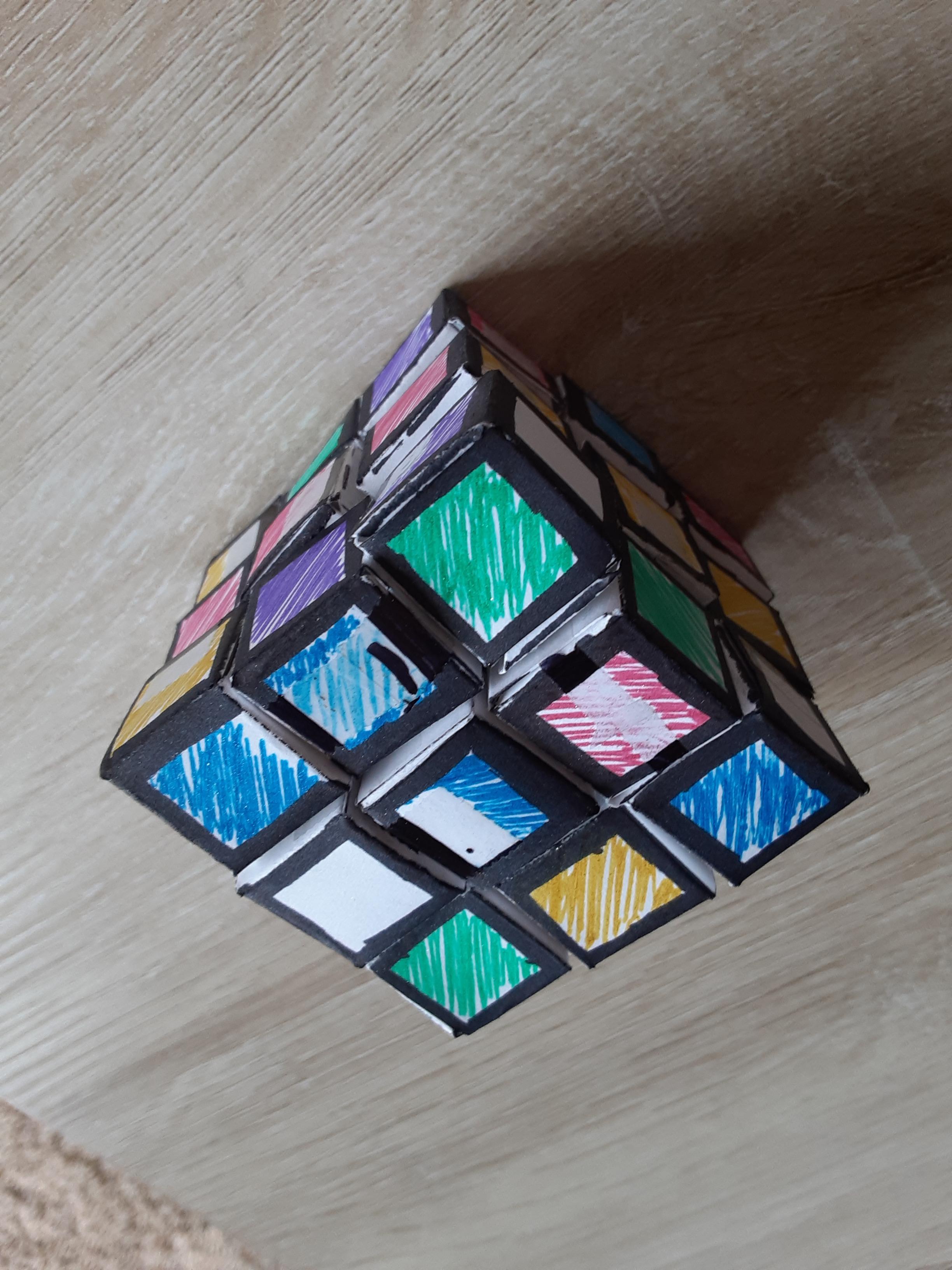 Fully Paper Rubik's Cube! : 3 Steps (with Pictures) - Instructables