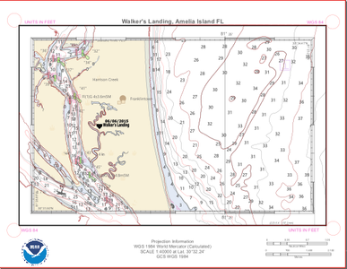 Custom Nautical Chart With Accompanying Bathymetric Contours : 5 Steps ...