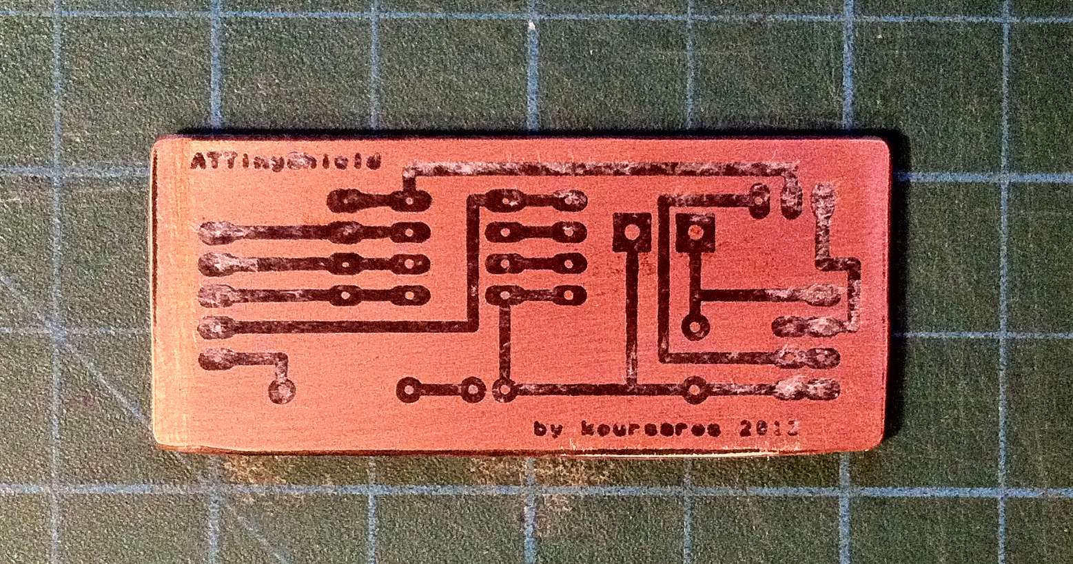 Arduino ATtiny85 Programmer Shield on PCB [ATtinyShield] : 9 Steps ...