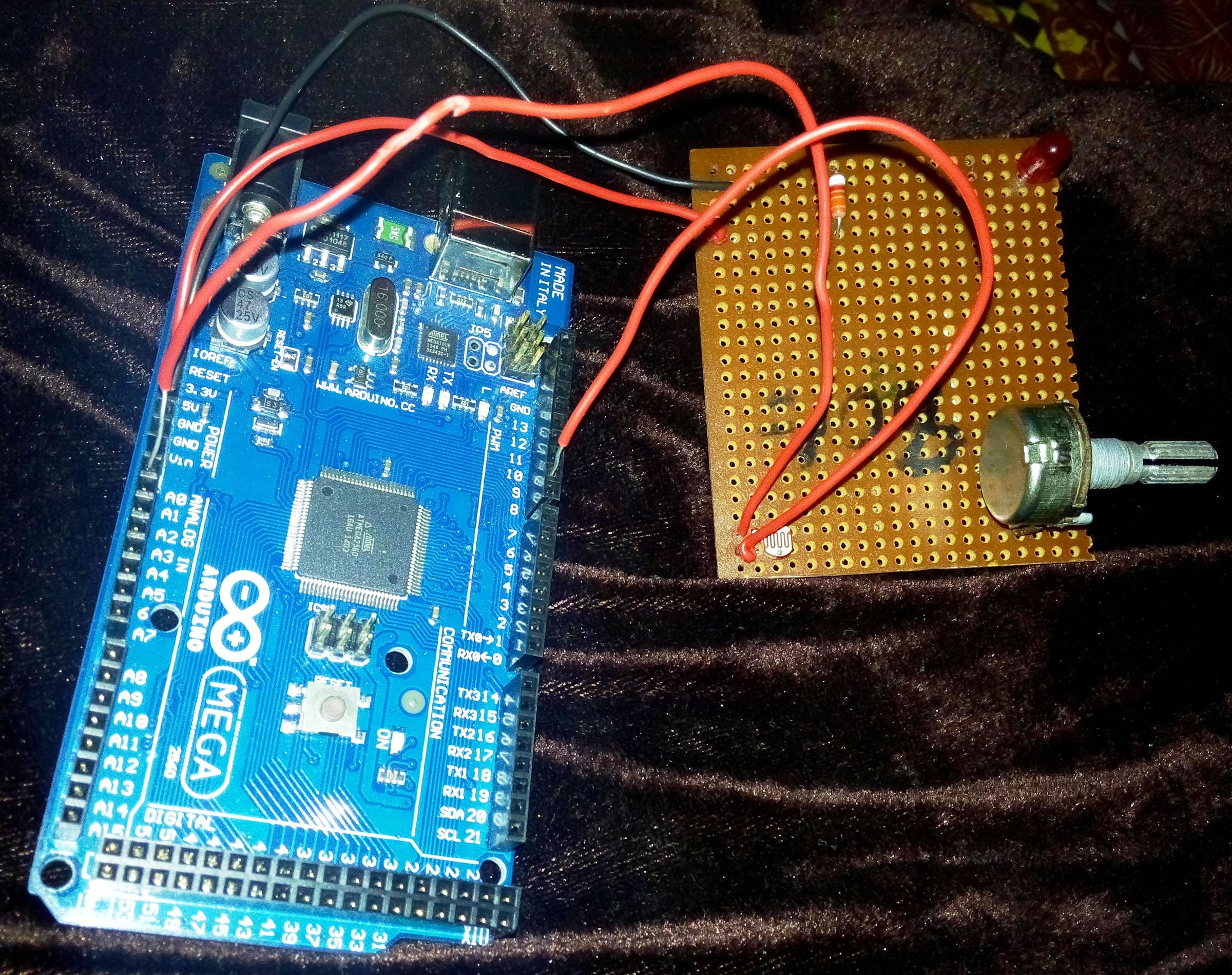 Arduino Mega 2560 Based LDR Light Intensity Control : 8 Steps ...