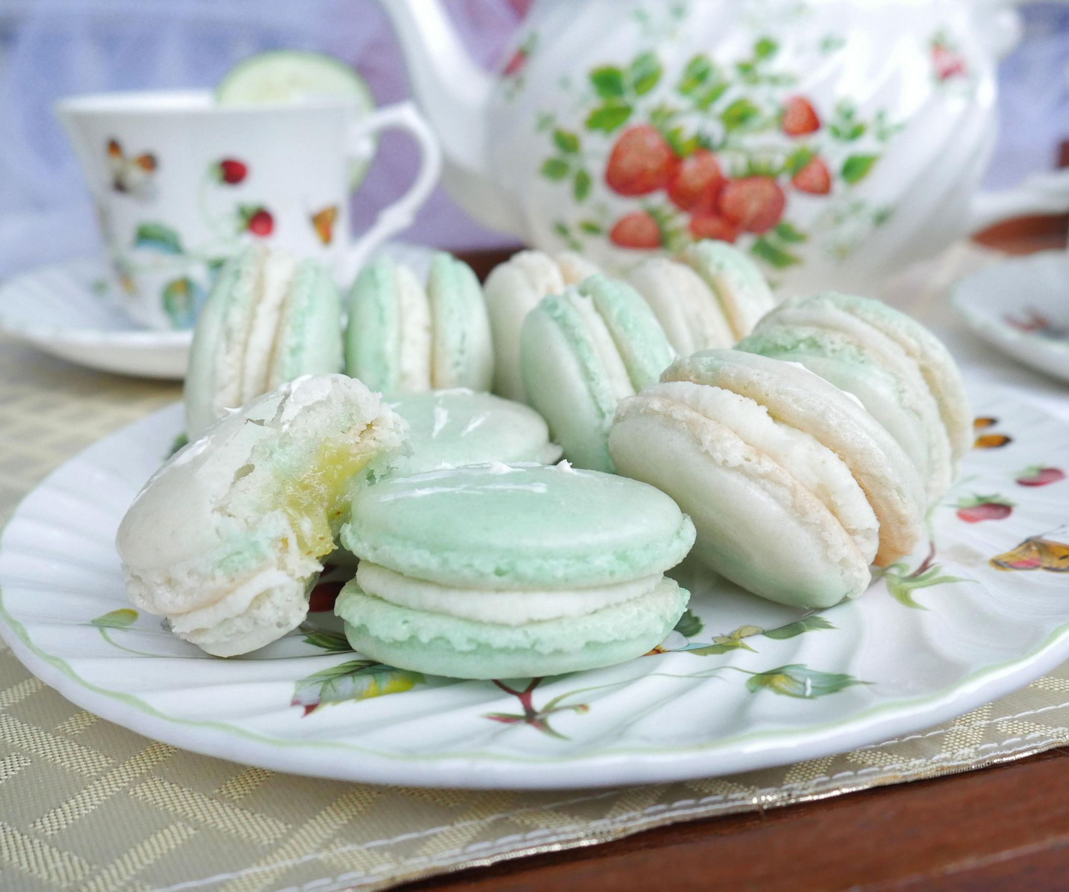 Ginger Ganache Macarons With Cucumber Lemon Curd : 4 Steps (with ...