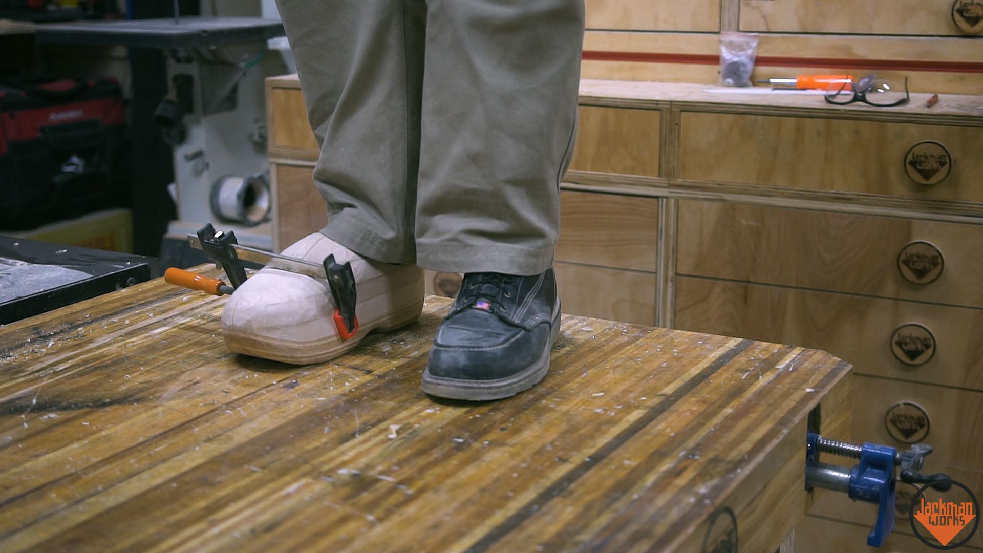 Pallet Wood Clog Work Boots (with a Wheel in the Heel!) : 21 Steps ...