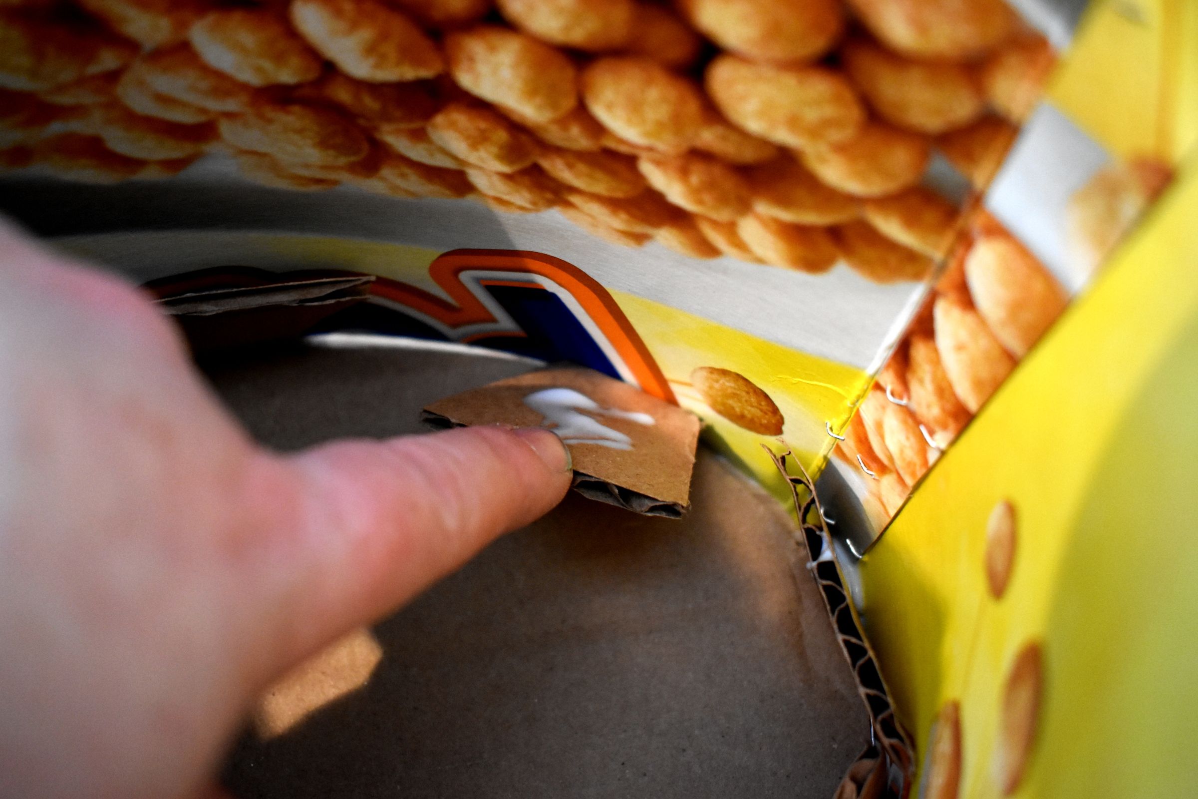 Riveting Cereal Box Top Hat : 8 Steps (with Pictures) - Instructables