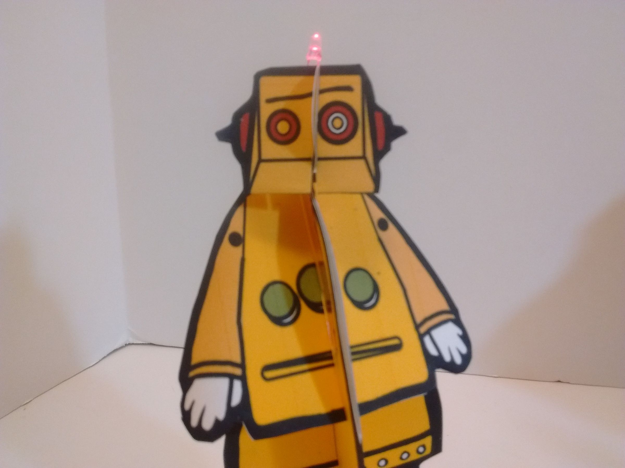 Blinky Paper Robot - 1st Paper Circuit Project : 7 Steps (with Pictures ...