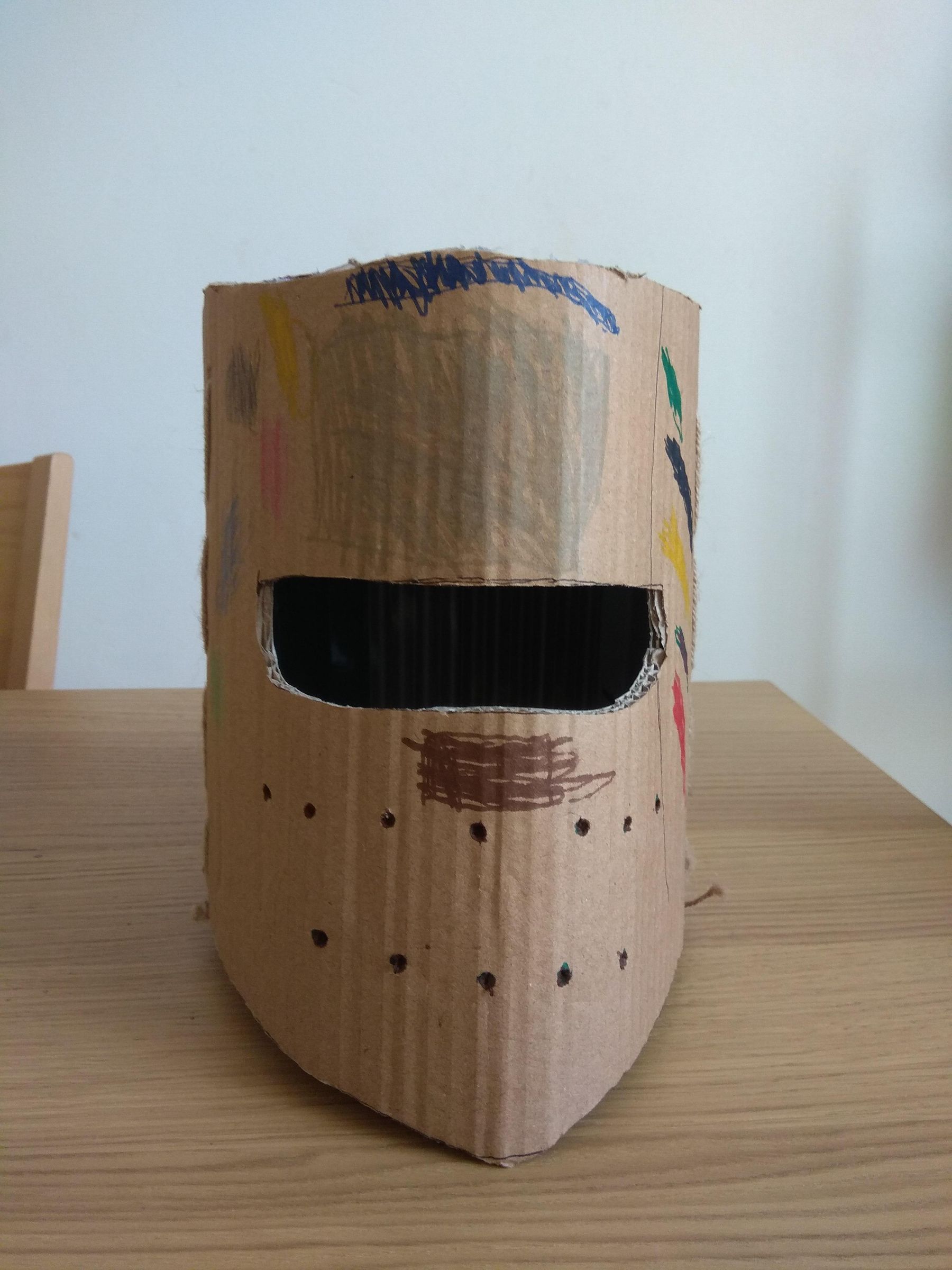 Cardboard Knight Helmet : 3 Steps (with Pictures) - Instructables