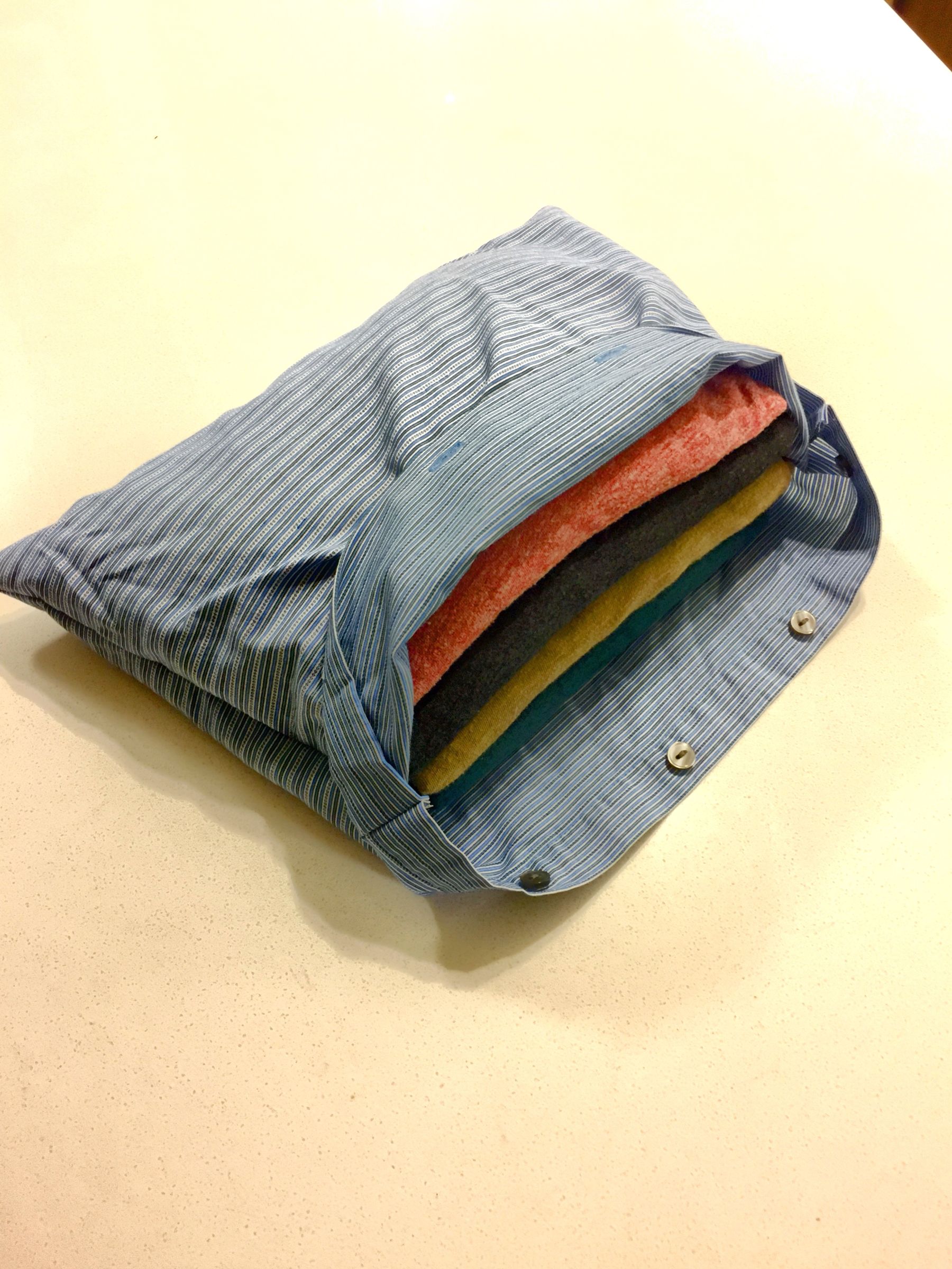 Packing Cube From Old Dress Shirt : 5 Steps (with Pictures) - Instructables