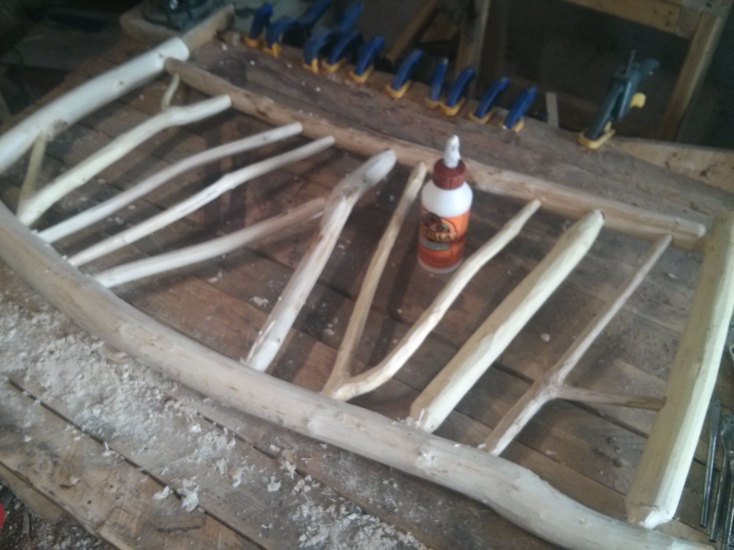 Decorative Garden Bench Made From Fallen Tree Limbs : 9 Steps ...