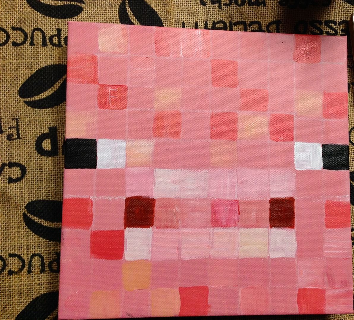 How to Paint Minecraft Faces - Creeper - Pig - Stampy Cat - Enderman ...