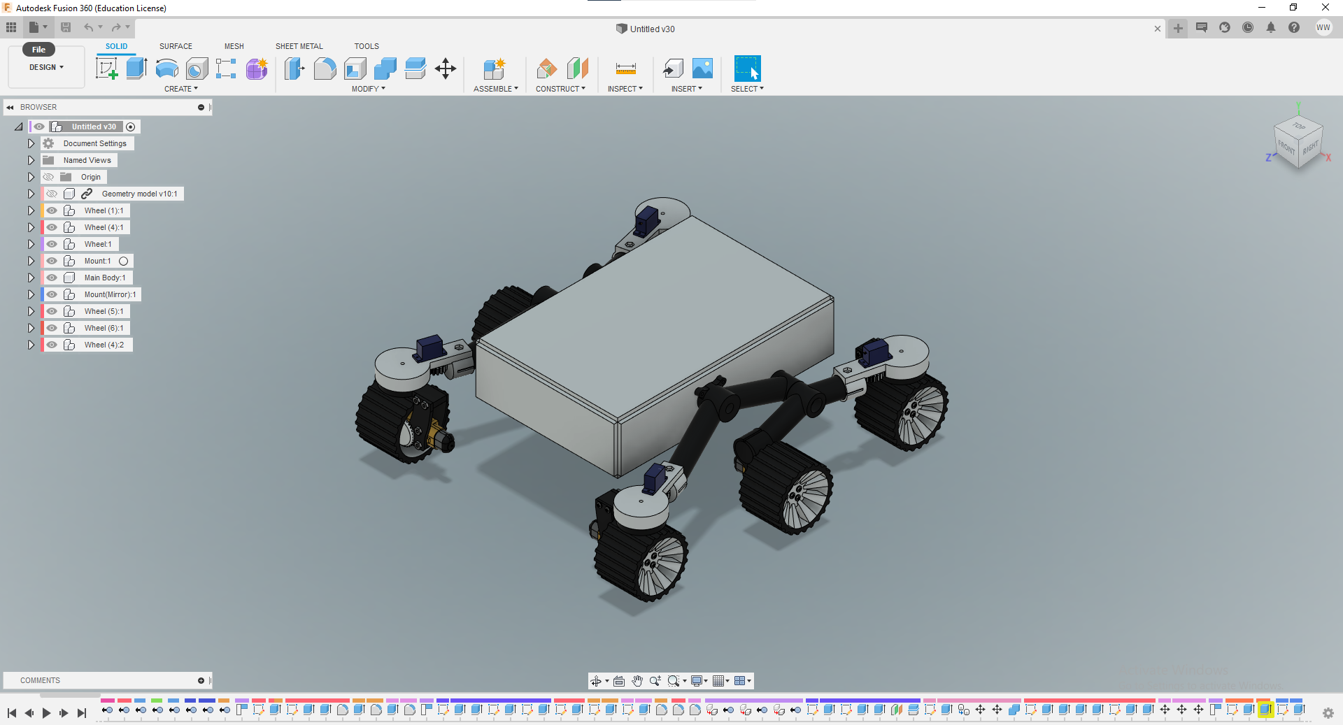 Arduino Based Perserverance Rover Model (Fusion 360) : 16 Steps (with ...