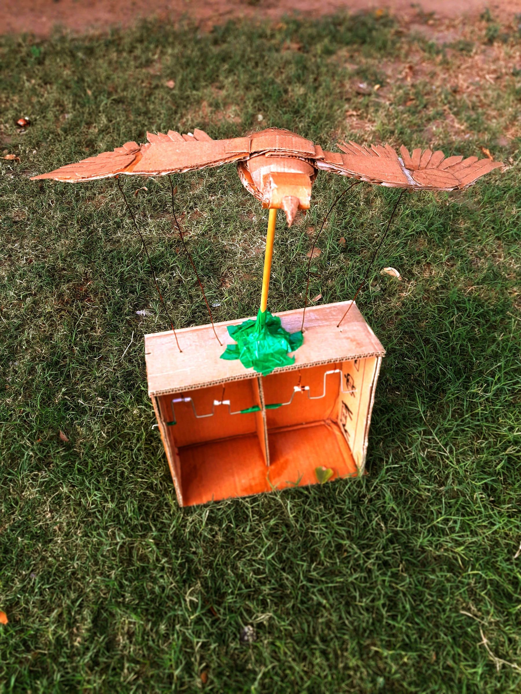 Mechanical Cardboard Bird : 9 Steps (with Pictures) - Instructables