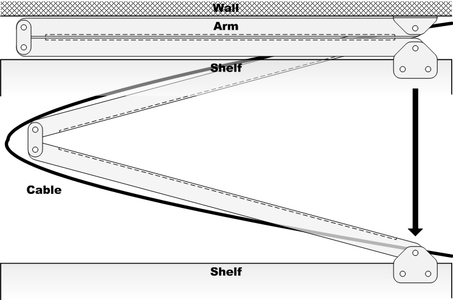 Cable Control for a Pull-out Shelf : 6 Steps (with Pictures ...