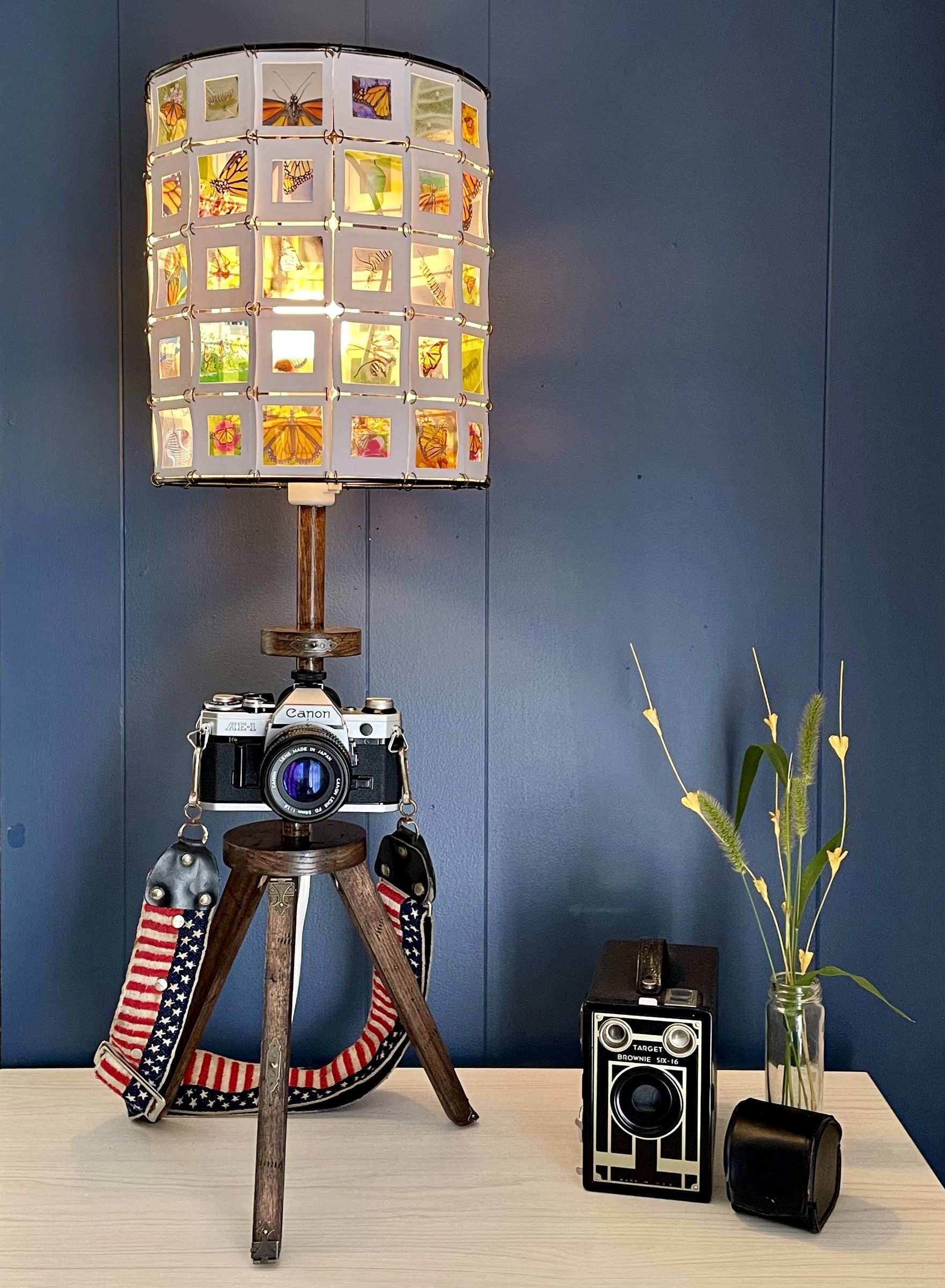 Vintage Camera Lamp With DIY 35mm Slide Shade : 14 Steps (with Pictures ...