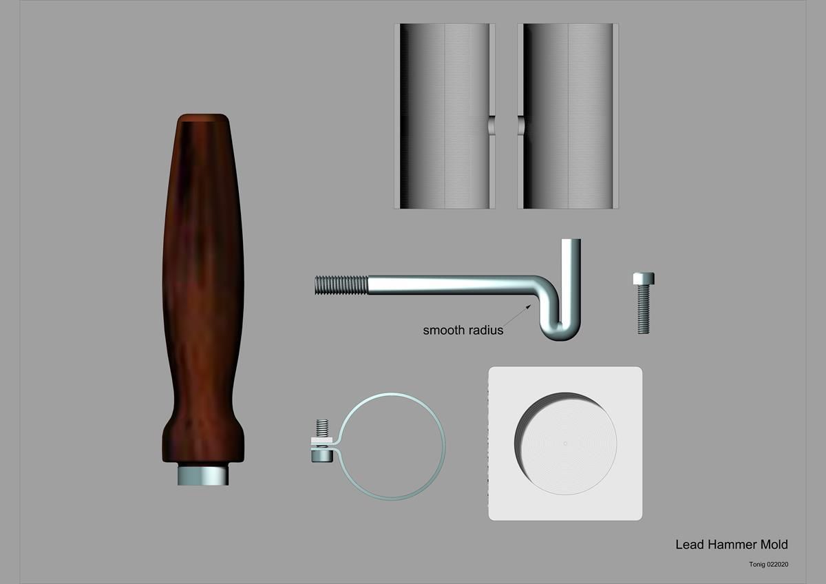 Lead Hammer Mold for Machine Shop : 5 Steps - Instructables