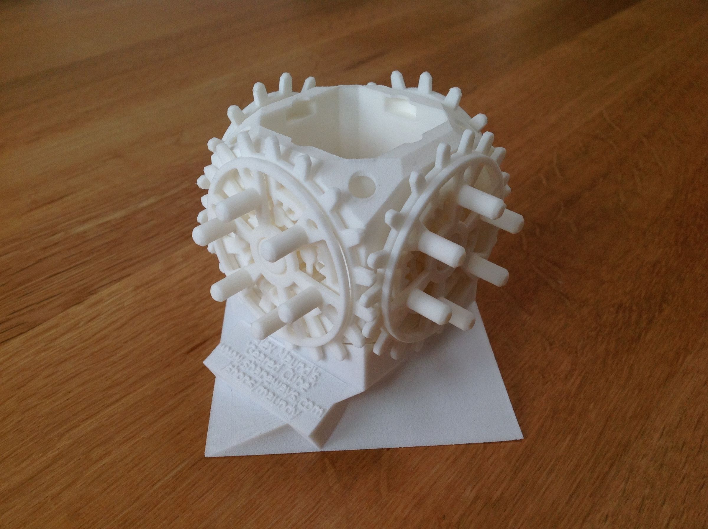 3D Printing Moving Parts Fully Assembled - 28-Geared Cube : 3 Steps ...