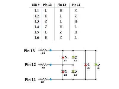 Charlieplexing the Arduino : 3 Steps - Instructables