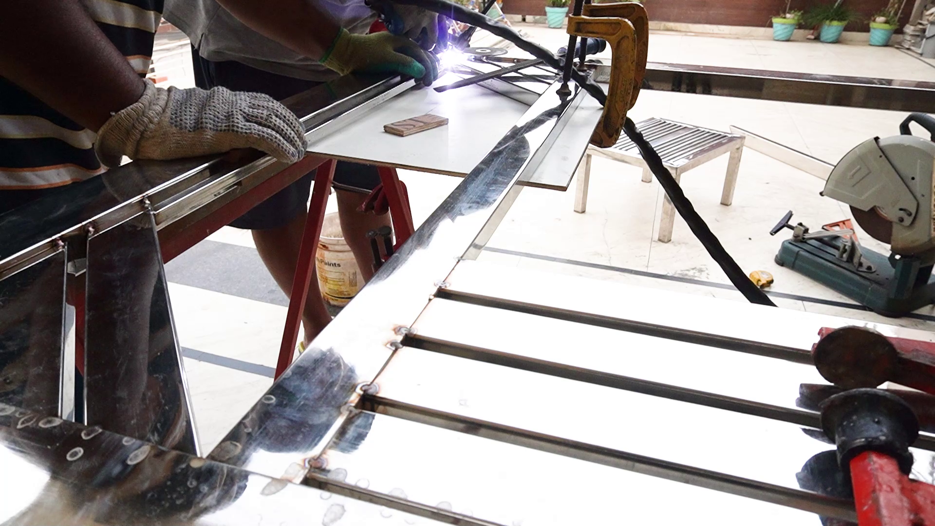 Stainless Steel Gate for Workshop : 15 Steps (with Pictures ...