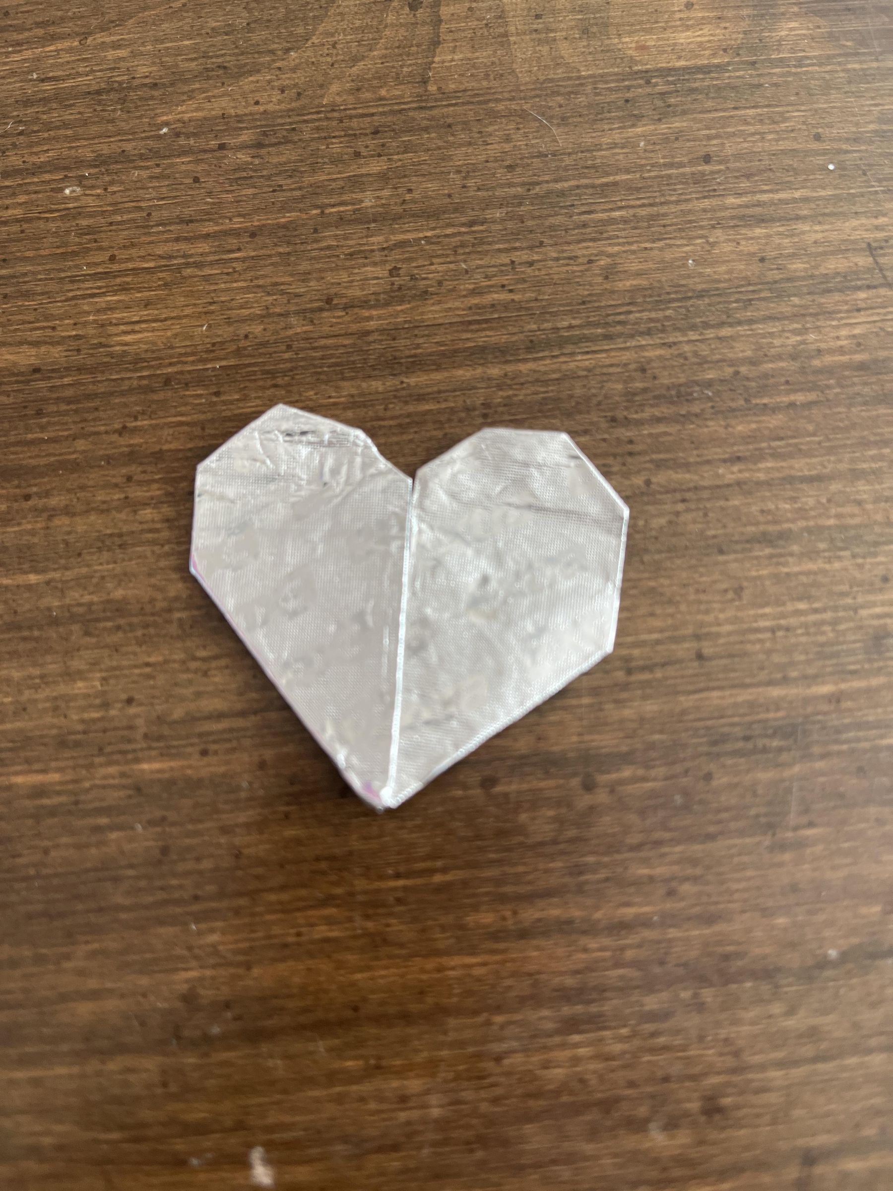 Easy Steps Gum Wrapper Heart : 7 Steps - Instructables
