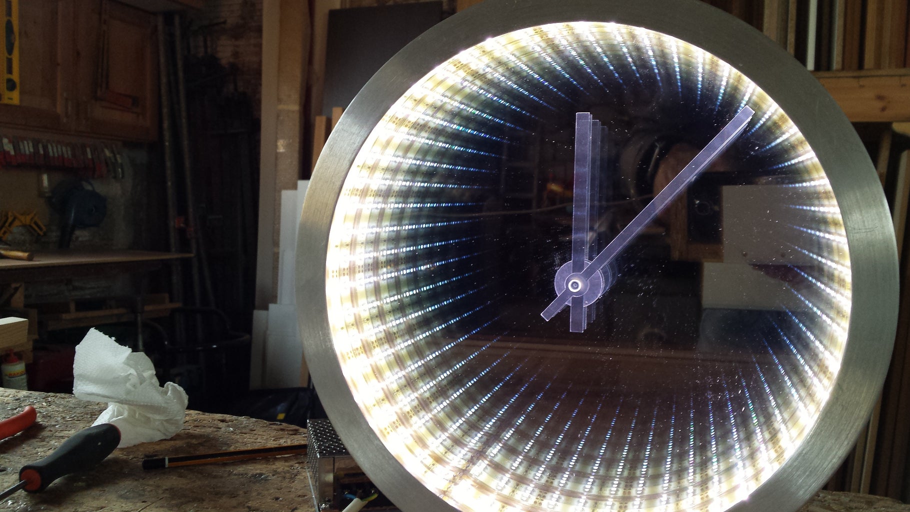Infinity Mirror Clock Making : 5 Steps (with Pictures) - Instructables Infinity Mirror Clock Making : 5 Steps (with Pictures) - Instructables