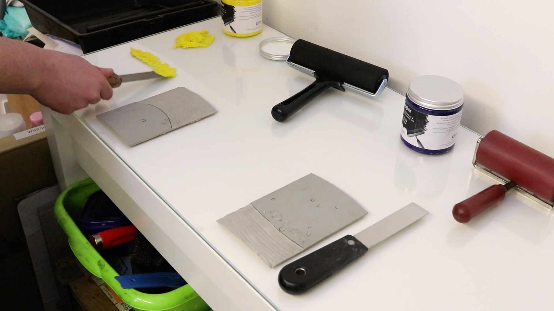 Make a Two-colour Linocut Relief Print : 12 Steps (with Pictures ...