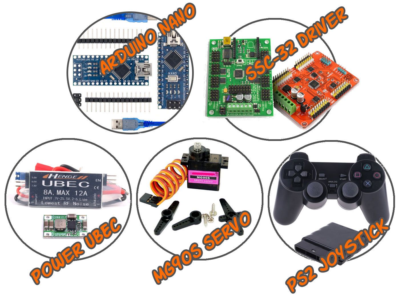 Afordable PS2 Controlled Arduino Nano 18 DOF Hexapod : 13 Steps (with ...