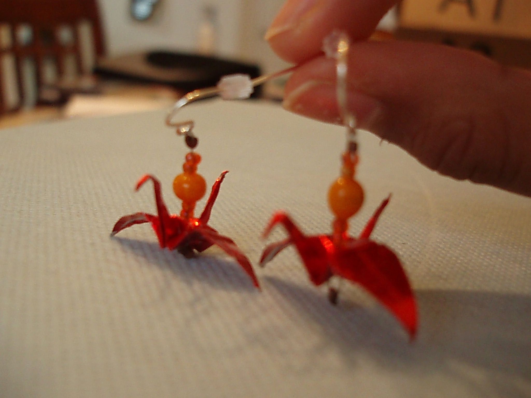 Origami Earrings : 7 Steps (with Pictures) - Instructables