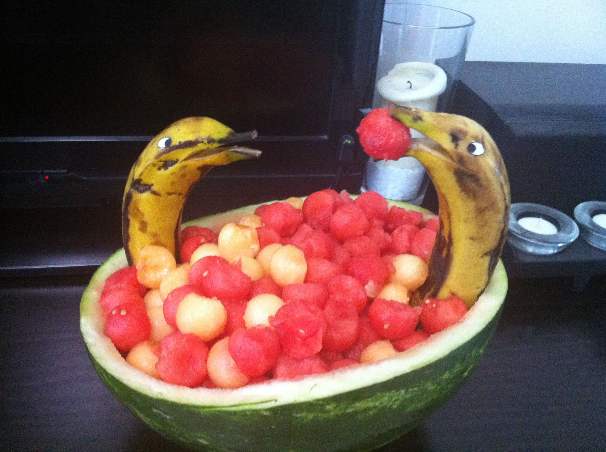 Decorated Dessert - Dolphins Swimming in the Melons and Watermelons : 5 ...