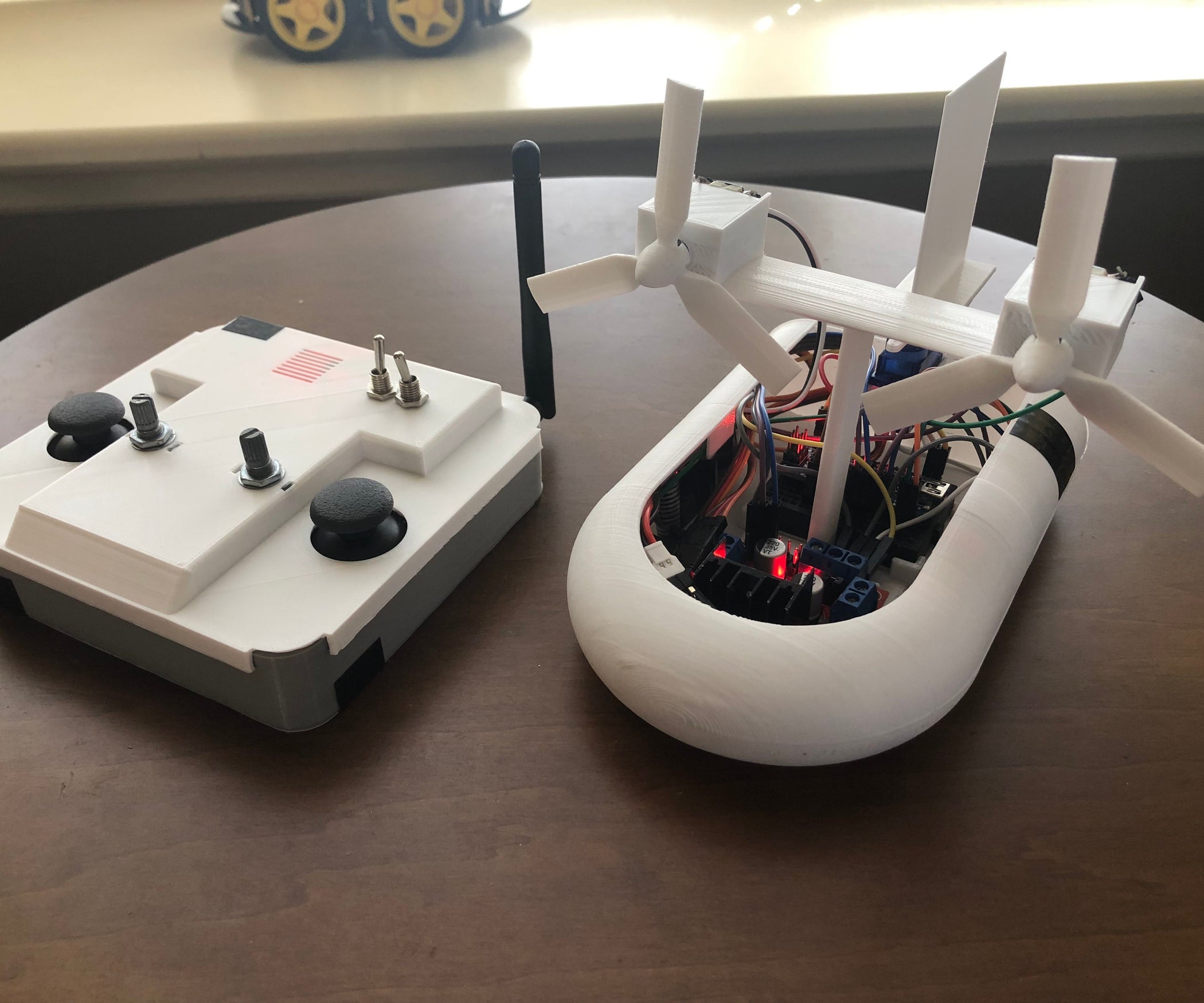 3D Printed Arduino RC Airboat With Controller : 6 Steps (with Pictures ...
