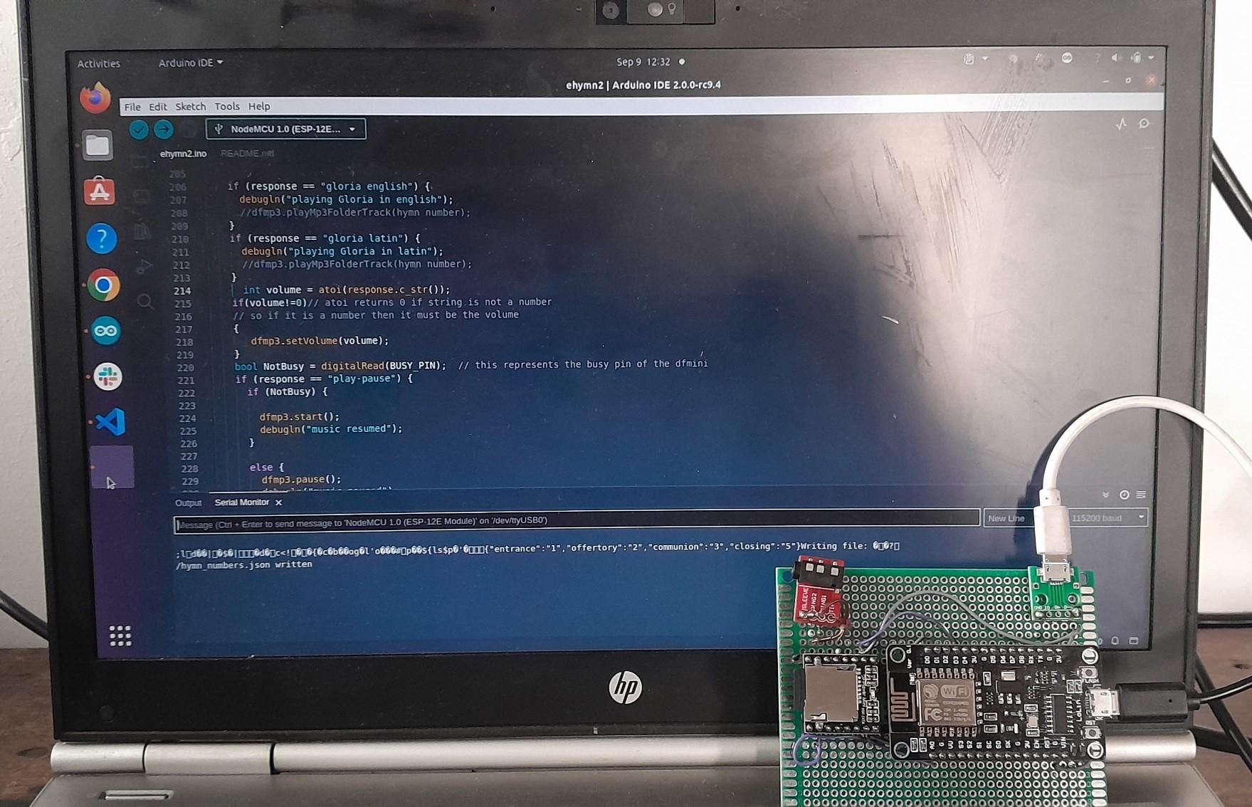 Arduino Mp3 Player With ESP8266 and DF Mini Player: Electronic Hymnal ...