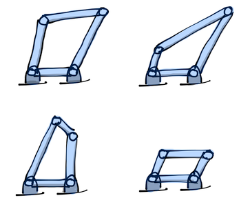 Mechanical Art Bots: Four-Bar Linkage Mechanism : 8 Steps (with ...