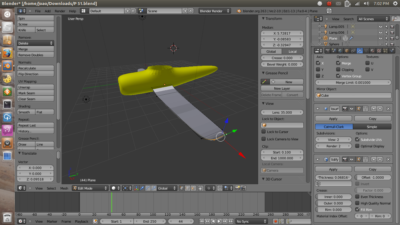 Modelling in Blender: Airplane Part 1 : 8 Steps - Instructables
